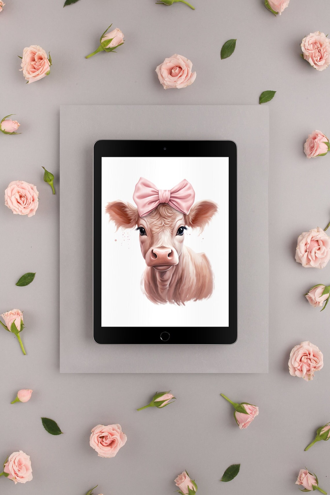 Little Pink Cow PNG: Digital Download for Sublimation or Tshirt Designs ...