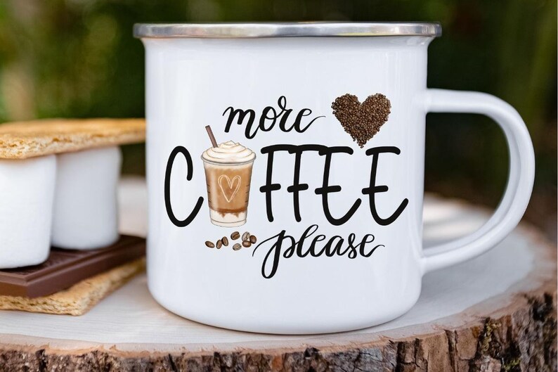 Digital Download More Coffee Please Hand Drawn Art Coffee - Etsy
