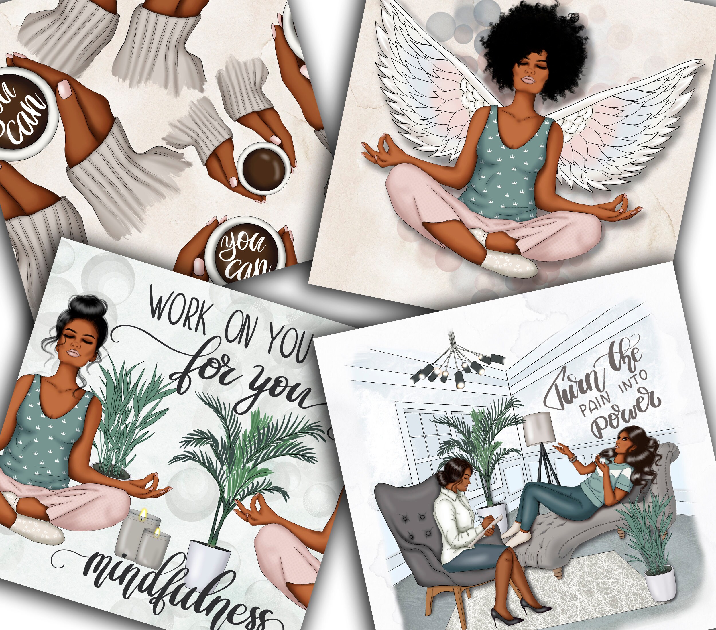 Yoga Papers Surface Patterns Design Papers African - Etsy
