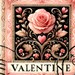 Valentine's Day Retro Clip Art With Vintage Stamps, Postage | Vintage ...