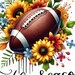 Tis the Season Football PNG Design, Transparent Crafting File for Game ...