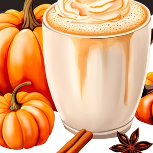 Cozy Autumn Vibes: Warm Drink Clipart & Thanksgiving Design for ...