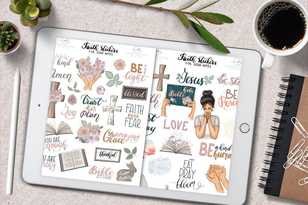 Christian Digital Stickers, Faith Goodnotes Stickers, Prayer Stickers ...