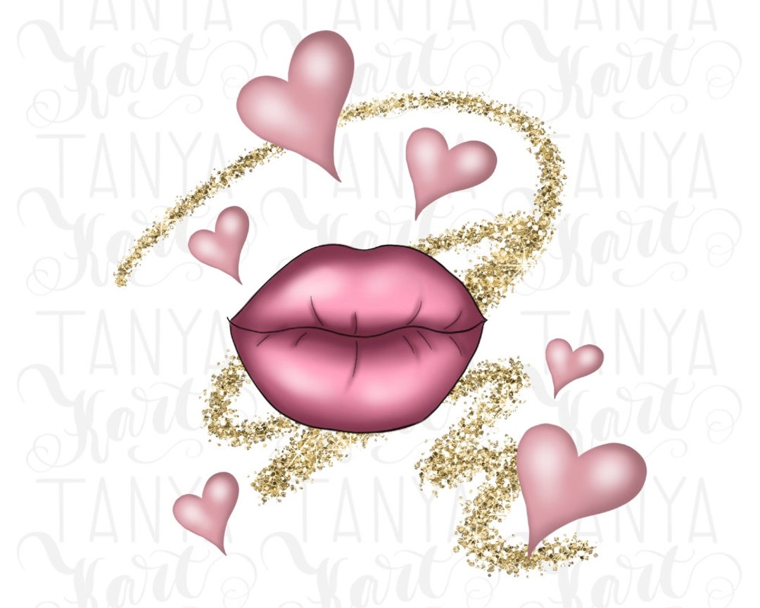 Pink Lips, Valentines Day, Fashion Love Print, Valentines Love Png ...