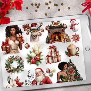 Christmas Digital Stickers for Goodnotes Planner, Winter & December ...