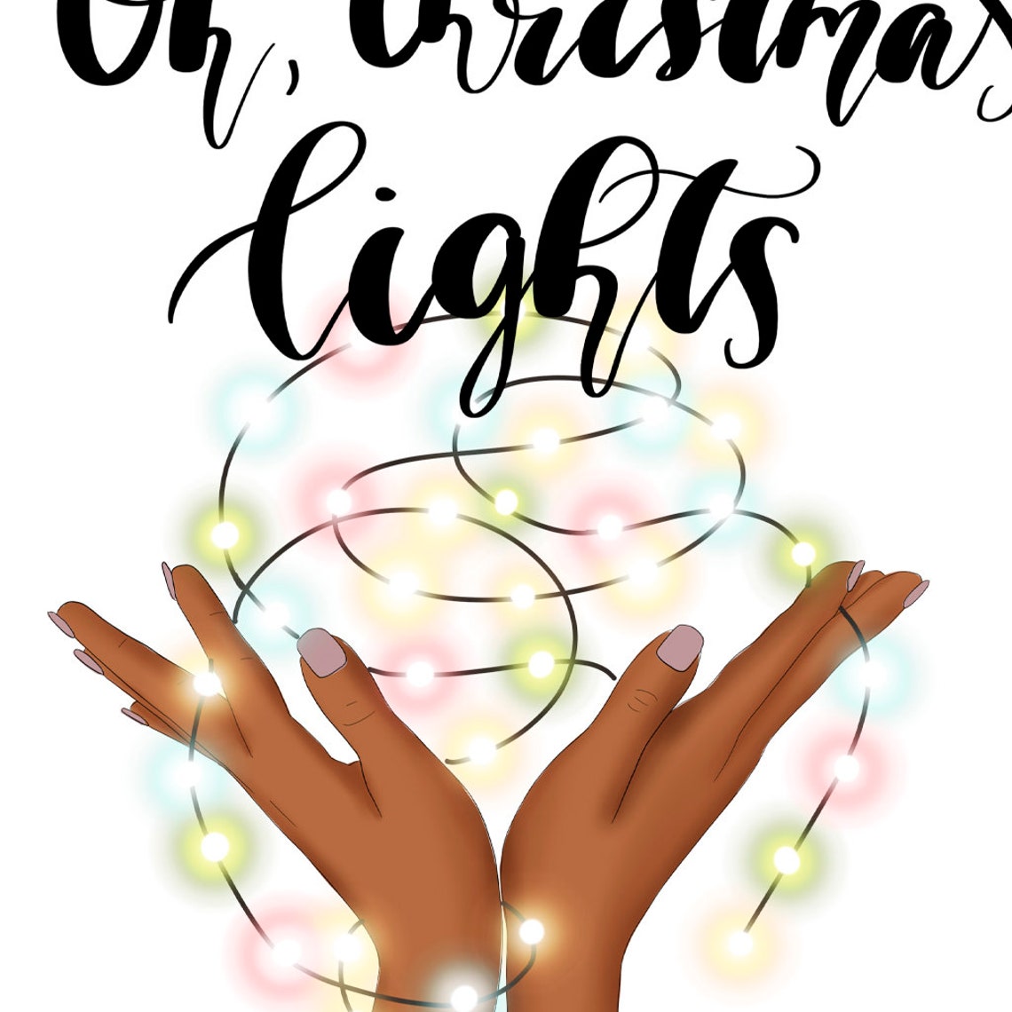 Sublimation Png Christmas Lights Sublimation Design | Etsy