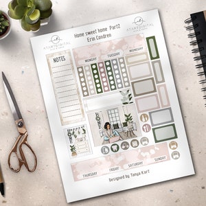 Home Sweet Home Planner Stickers, Erin Condren Weekly Kit, Life Planner ...