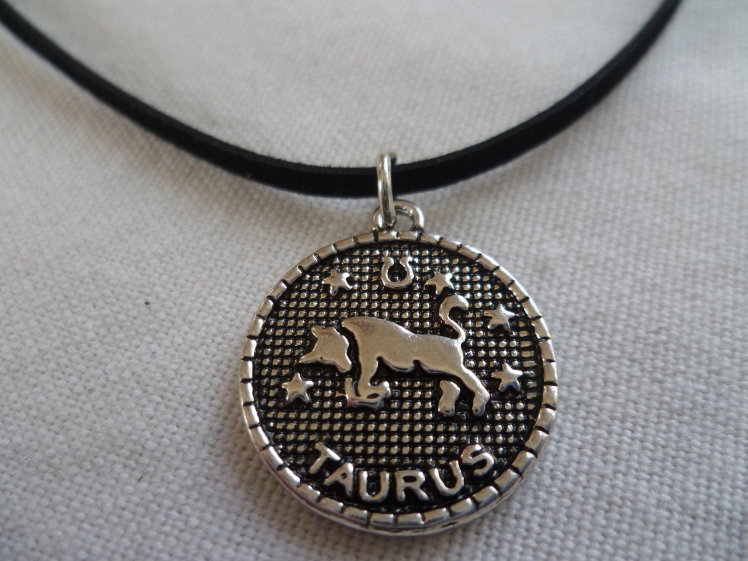 Taurus Chokerzodiac Jewelryblack Chokertaurus - Etsy