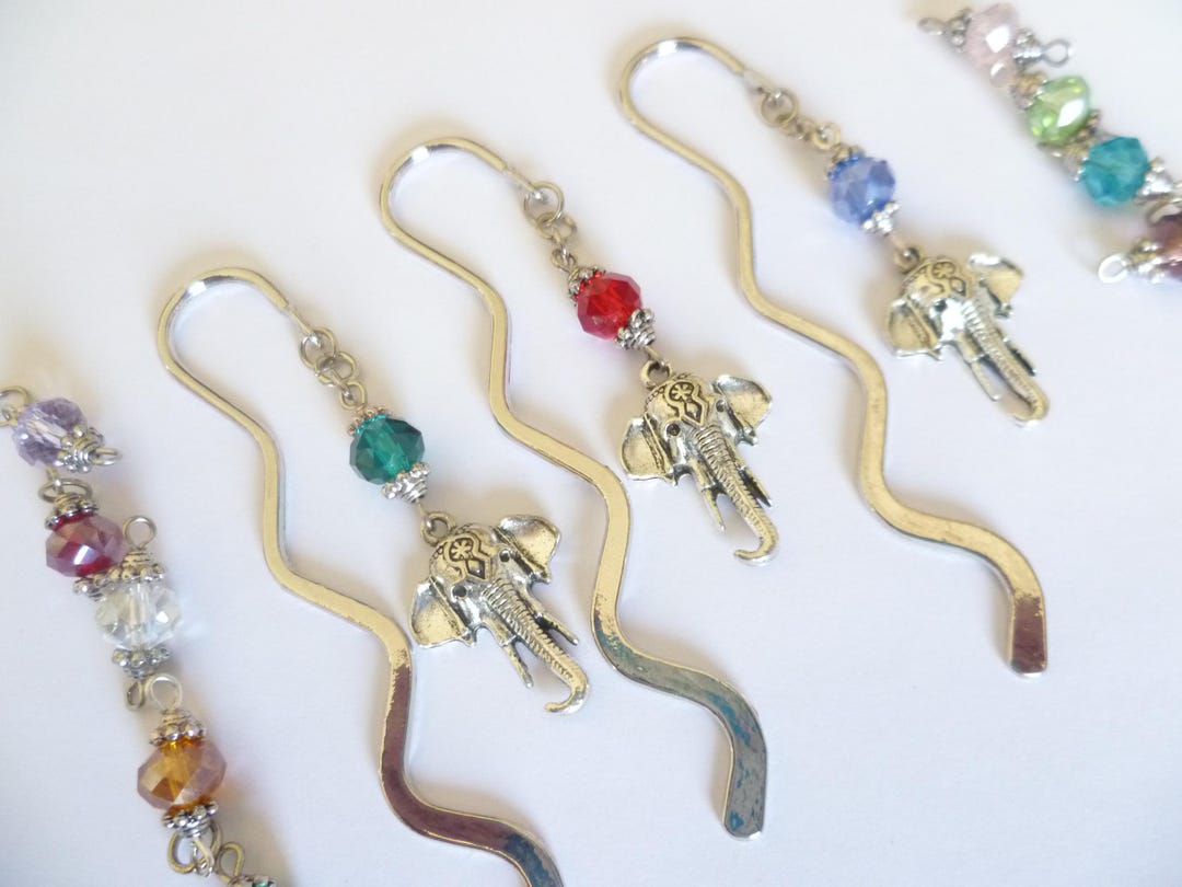 Elephant Bookmark: Personalized Birthstone Page Marker - Etsy