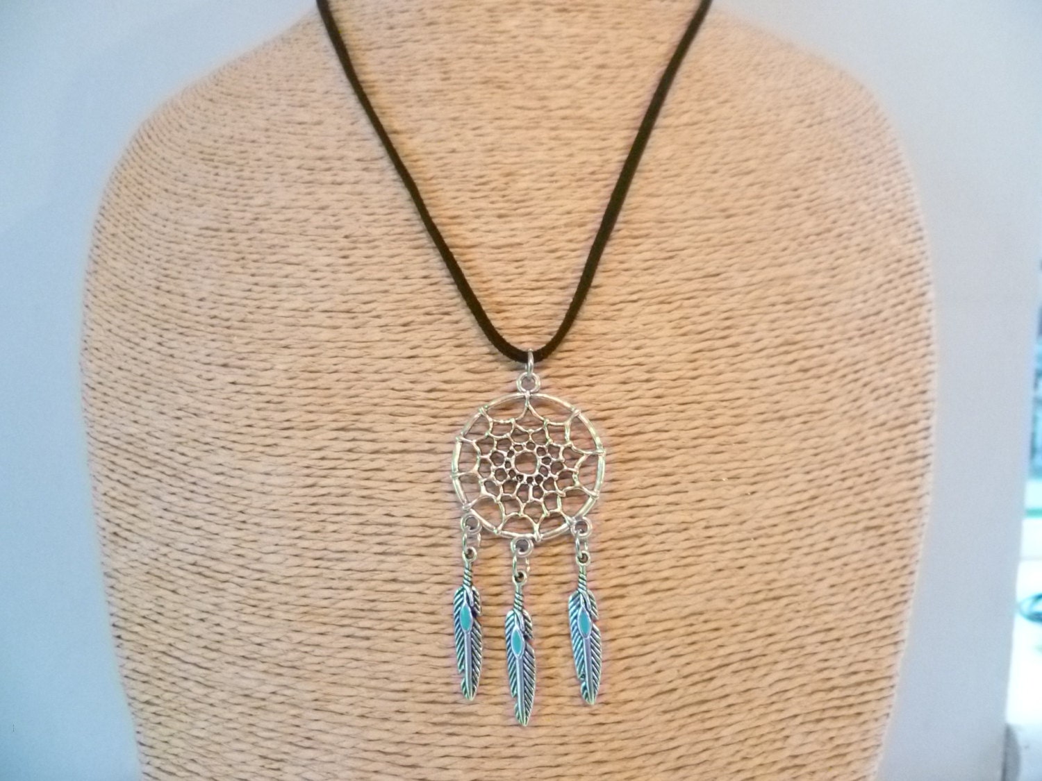 Dream Catcher Necklace Silver Necklacedream Catcher - Etsy