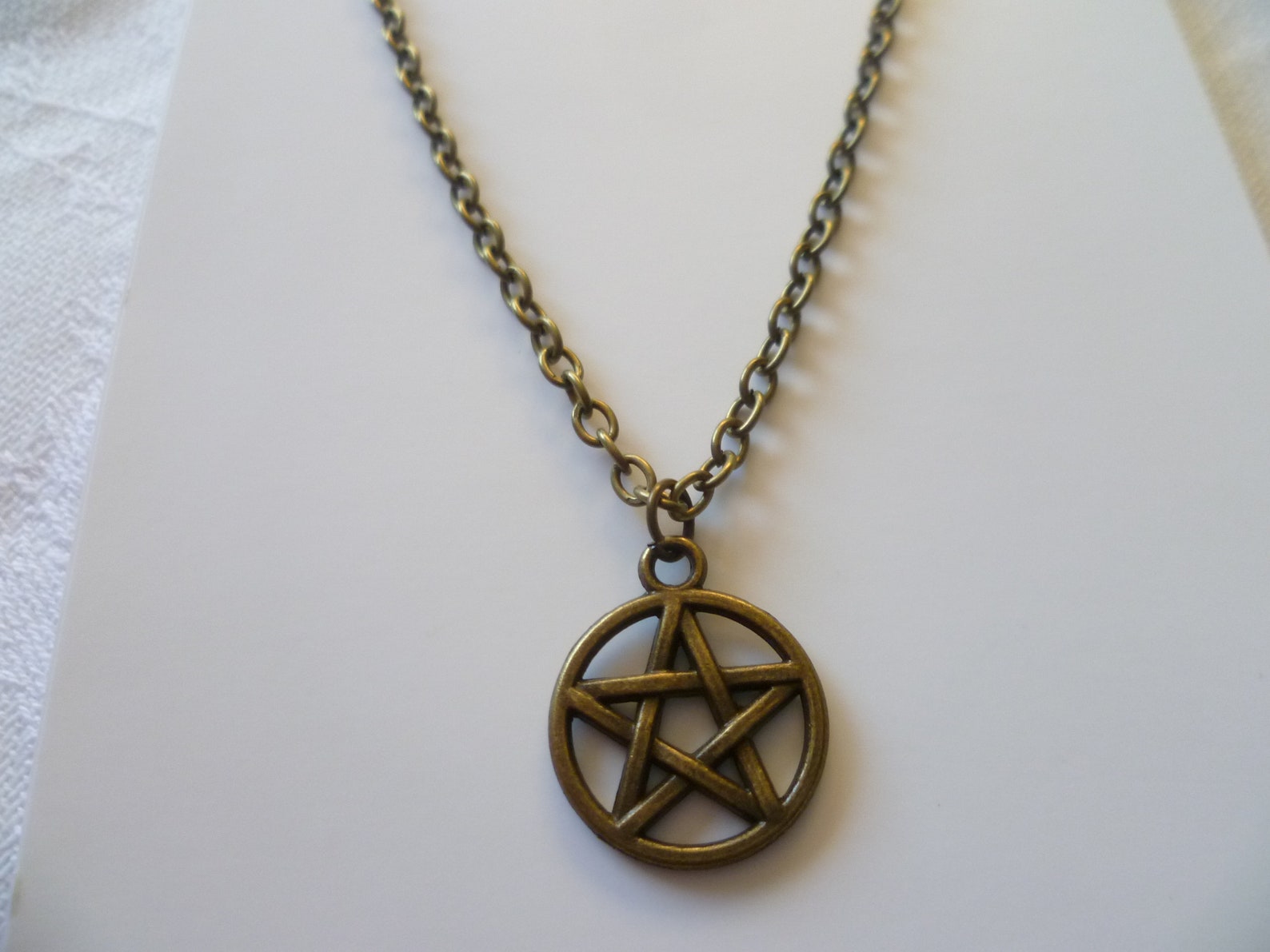 Pentagram Necklace,pentacle Necklace,wiccan Jewelry,charm Necklace ...