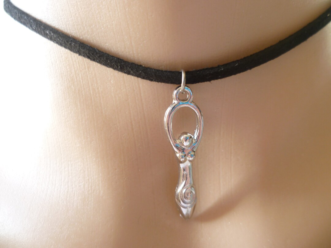 Goddess Choker,birth Goddess Choker,black Choker,choker Necklace ...