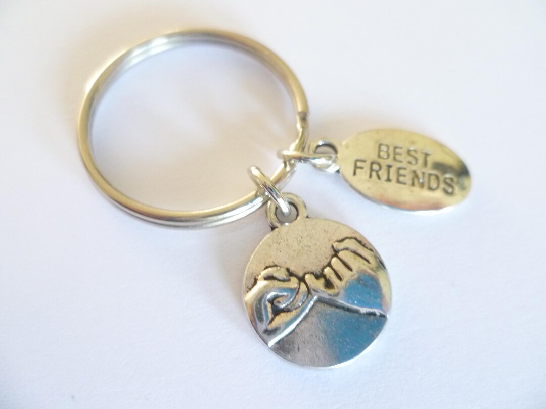 Pinky Promise Keychain,best Friends Key Ring,pinky Swear Gift,bag Charm ...
