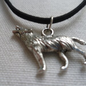 Wolf Choker, Wolf Necklace,wiccan Jewelry,silver Wolf,wolf Jewelry ...