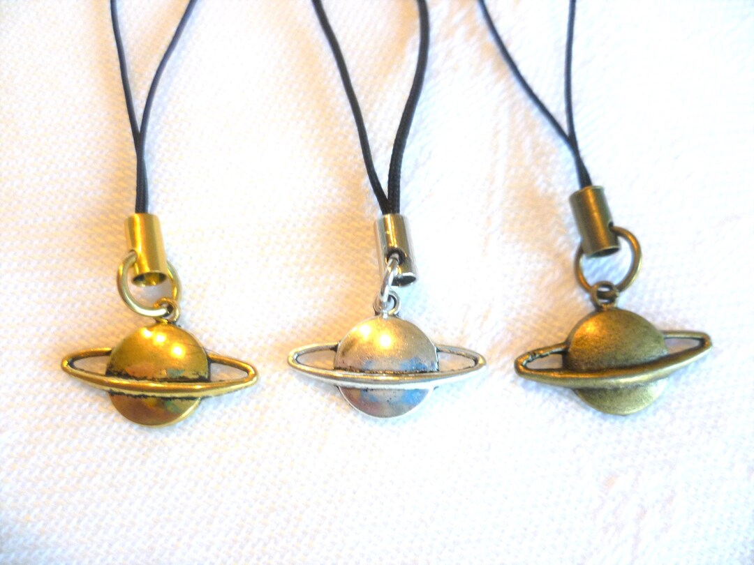 Saturn Planet Phone Charm: Mobile Accessory - Etsy