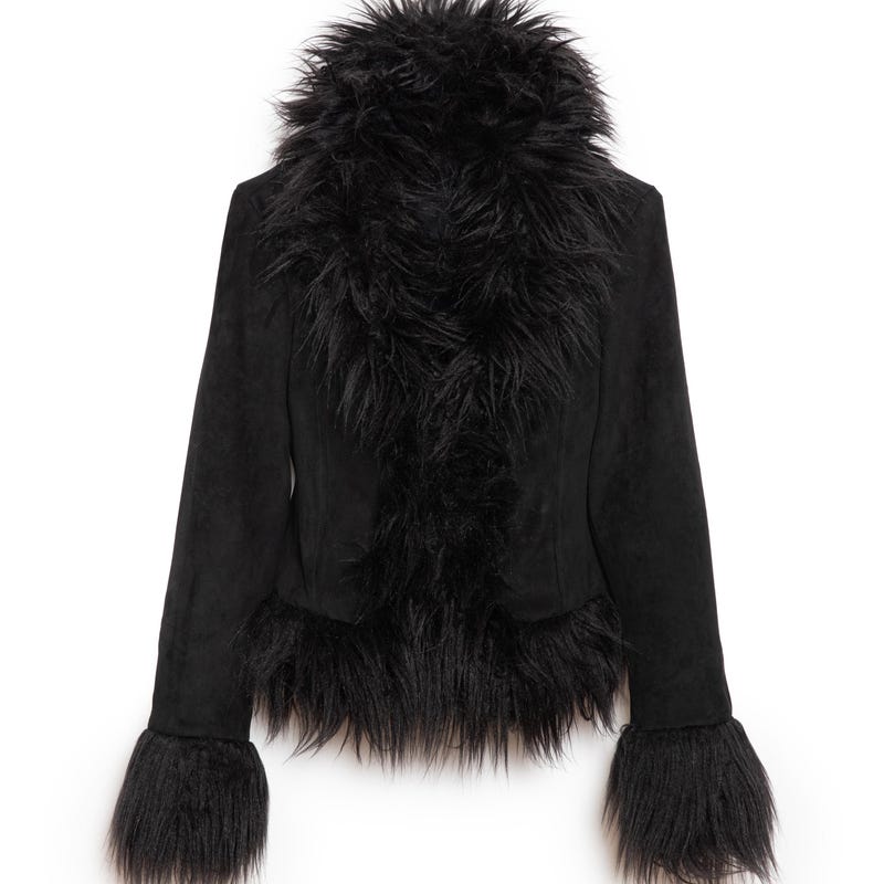 70s Fluffy Jacket - Etsy