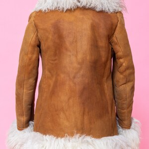 ICONIC Authentic Vintage 60s 70s Real Lamb Fur Embroidered Afghan Coat ...