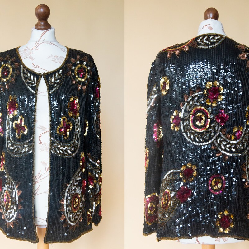 Sequin Jacket - Etsy