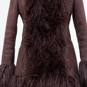 The Ultimate DAISY JONES COAT. Dreamy 60s 70s Style Faux Mongolian Fur ...