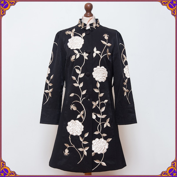 Embroidered Coat - Etsy