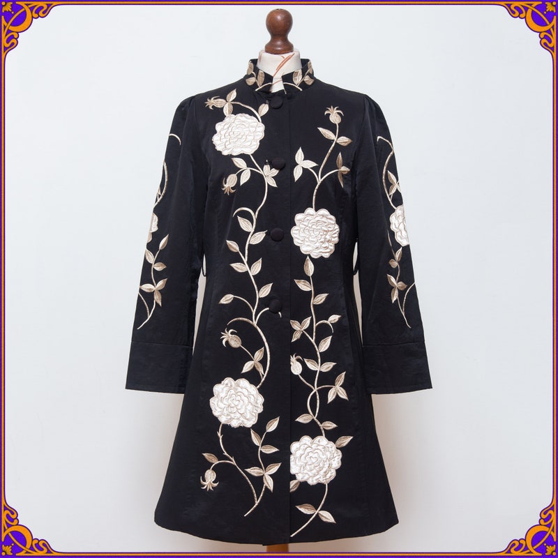 Embroidered Coat - Etsy