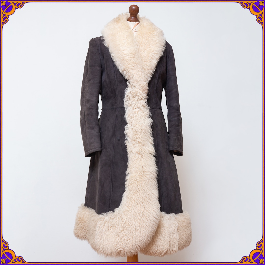 RARE Museum Worthy 60s 70s Shearling Sheepskin Coat. Vintage 70s Lamb ...