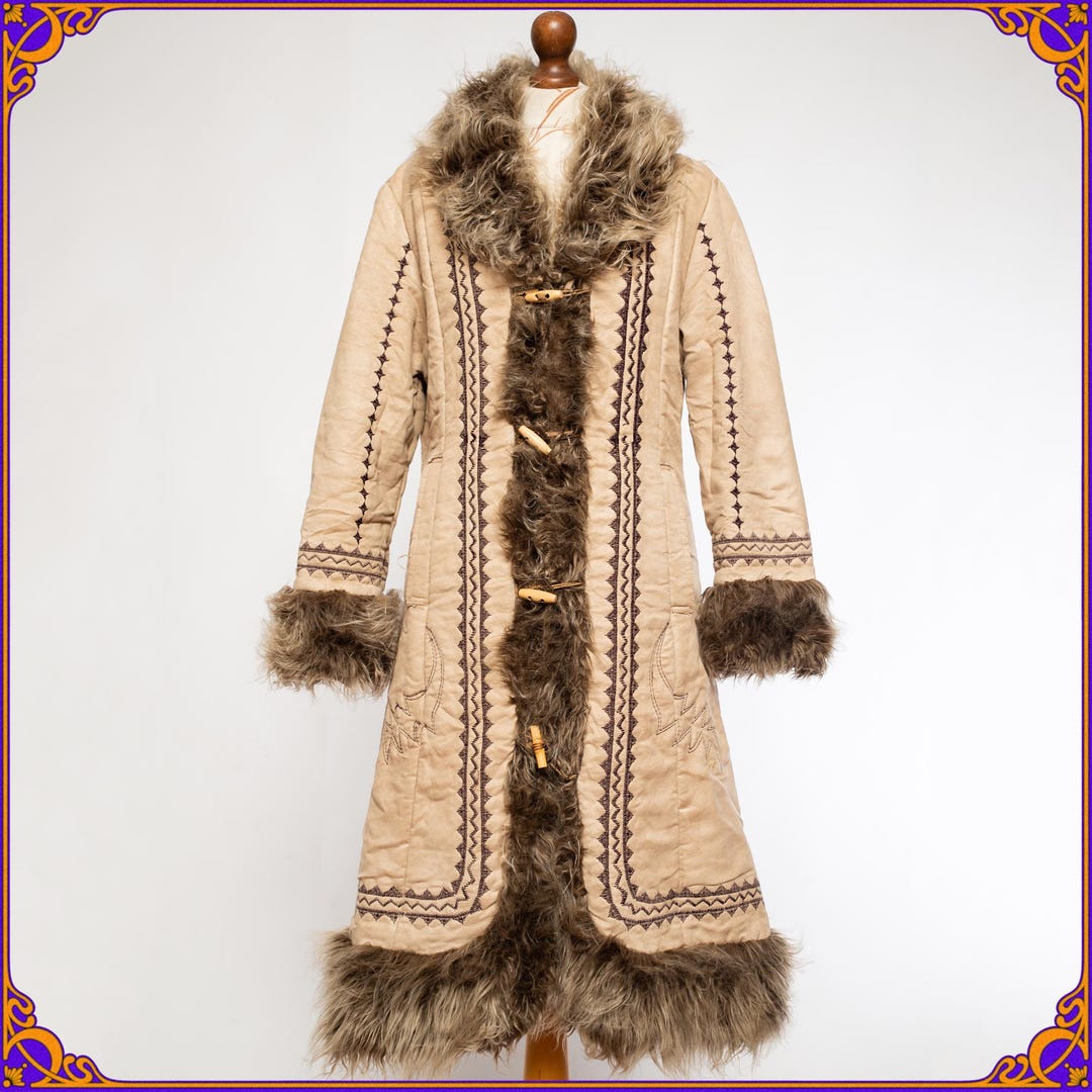 ICONIC Ultra Rare Vintage Penny Lane Almost Famous Fake Suede Faux Fur ...
