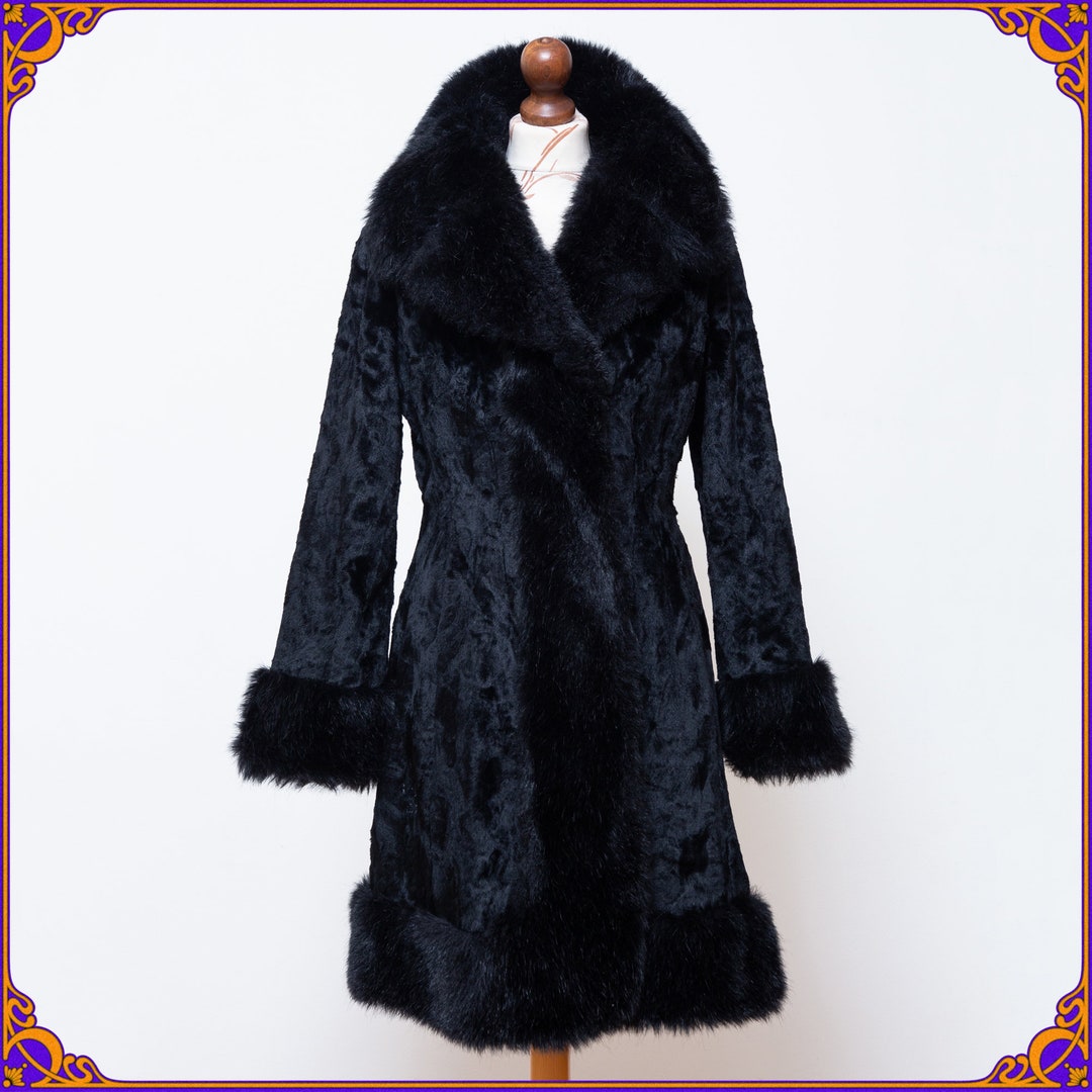 Vintage 60s 70s Real Fur Coat. AMAZING 70s Victorian COAT! Vintage Fur ...