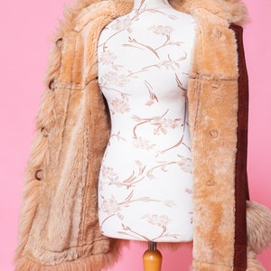 ICONIC Authentic Vintage 60s 70s Real Lamb Fur Sheepskin Afghan Coat ...