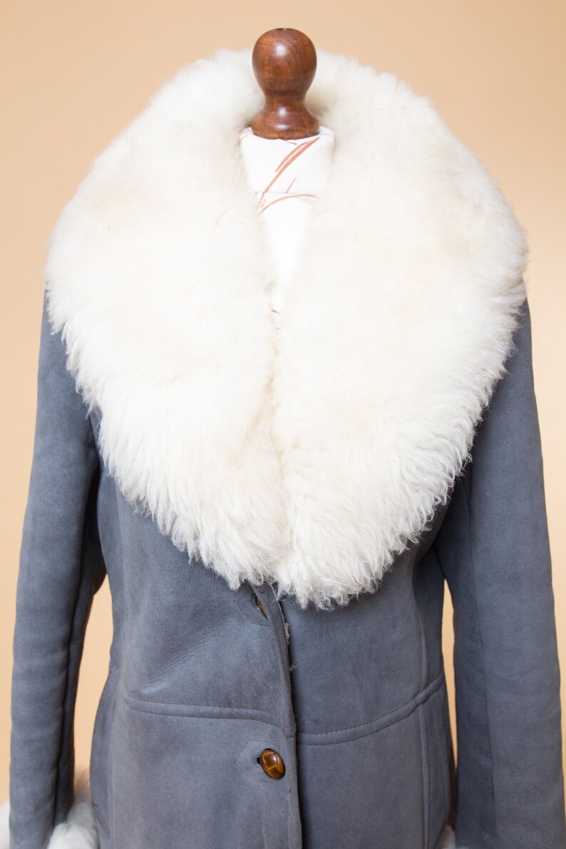 INCREDIBLE RARE VINTAGE Leather Princess Coat With Dramatic - Etsy