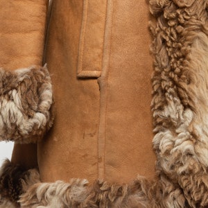 Epic Iconic Vintage AUTHENTIC 60s 70s Sheepskin Shearling Coat. Polish ...