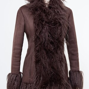 The Ultimate DAISY JONES COAT. Dreamy 60s 70s Style Faux Mongolian Fur ...