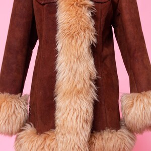 ICONIC Authentic Vintage 60s 70s Real Lamb Fur Sheepskin Afghan Coat ...