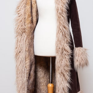 Penny Lane Coat 70s Inspired AFGHAN COAT Vintage Faux Mongolian Tibetan ...