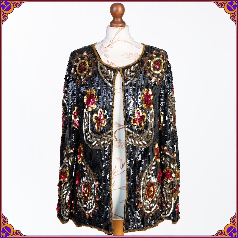 Sequin Jacket - Etsy
