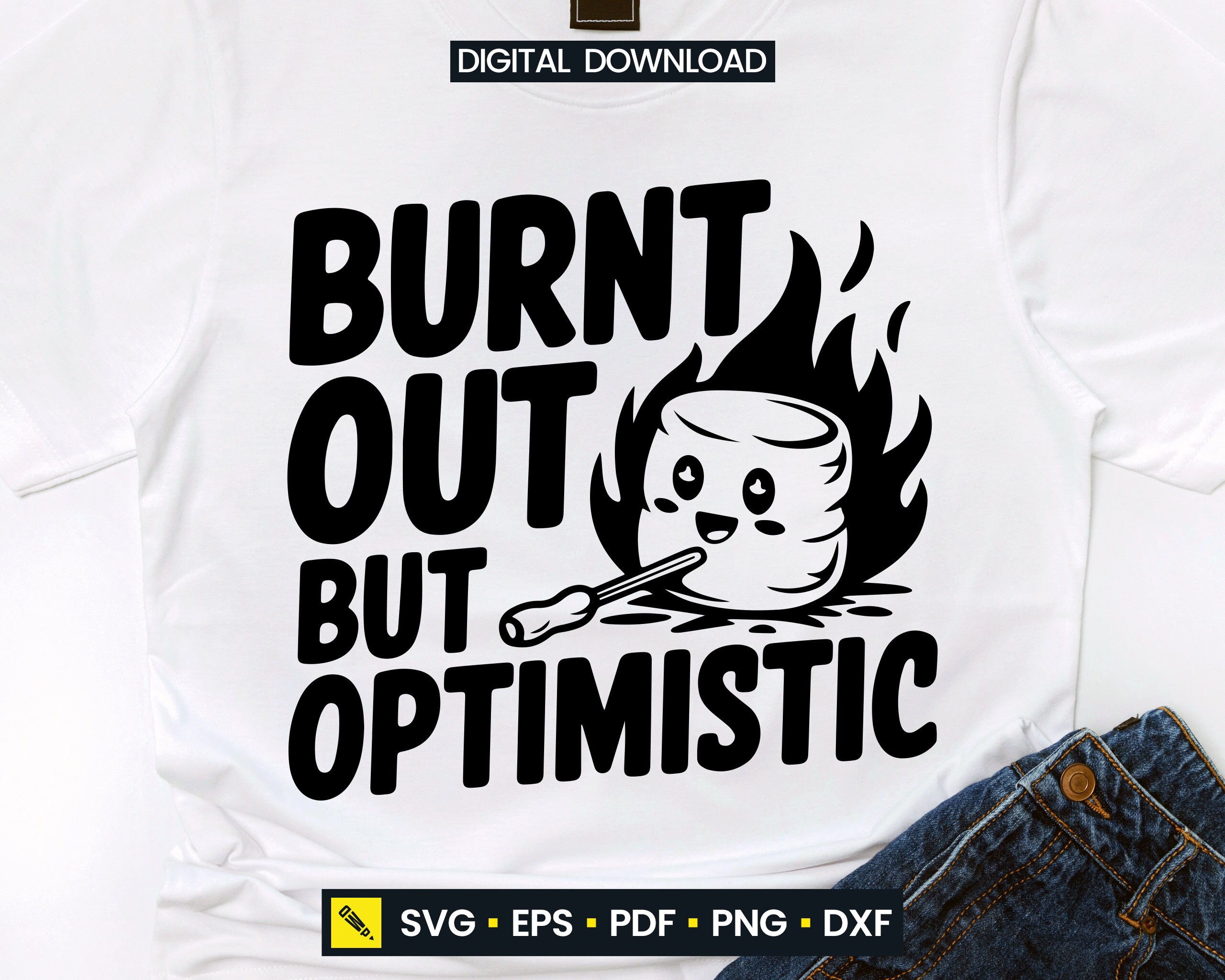 Burnt Out Marshmallow SVG: Funny Sarcastic Quote (digital Download) - Etsy
