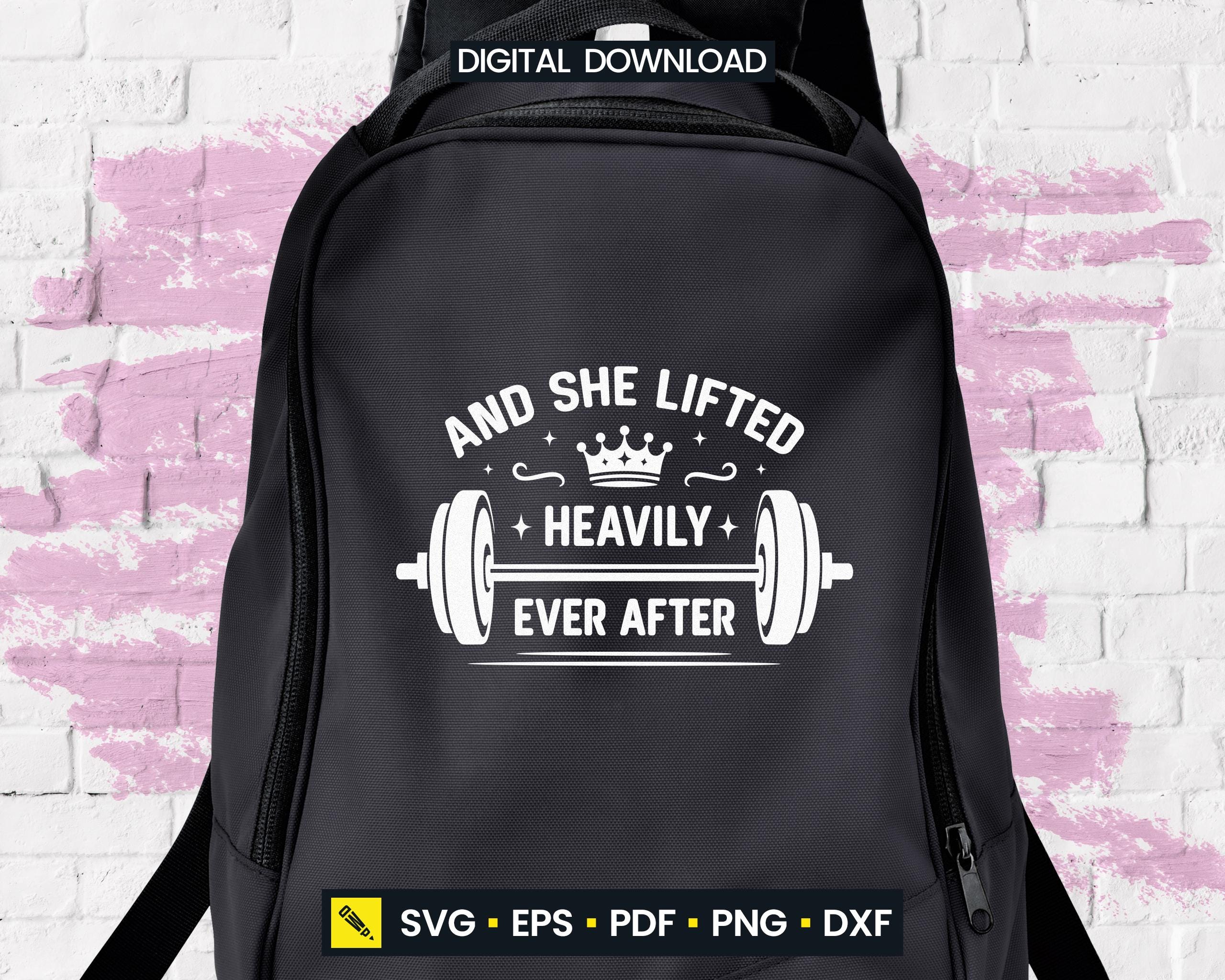 And She Lifted Heavily Ever After SVG, Funny Gym Quote, Workout SVG ...
