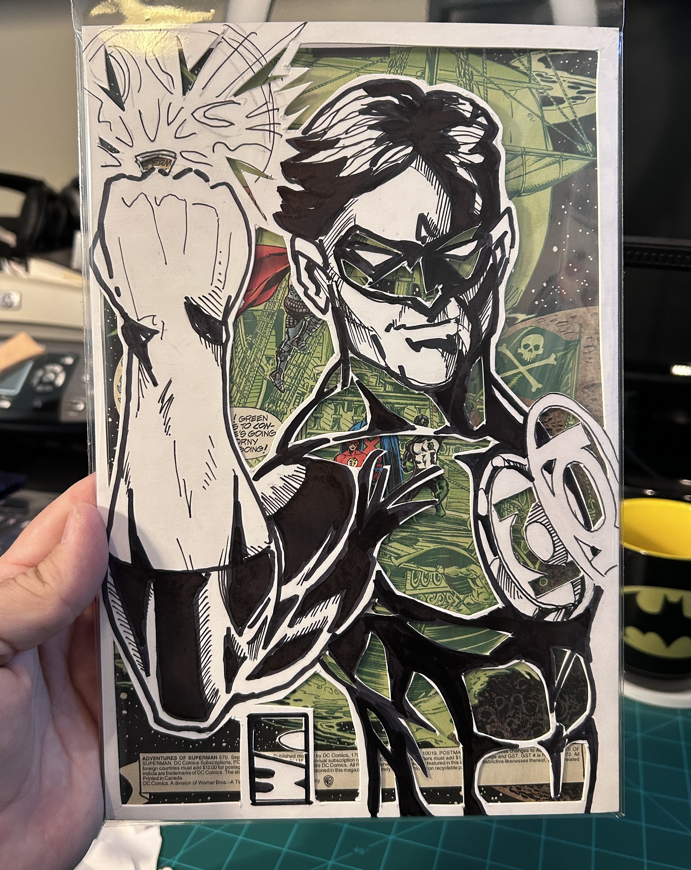 Custom Cut Comic Boards Green Lantern - Etsy