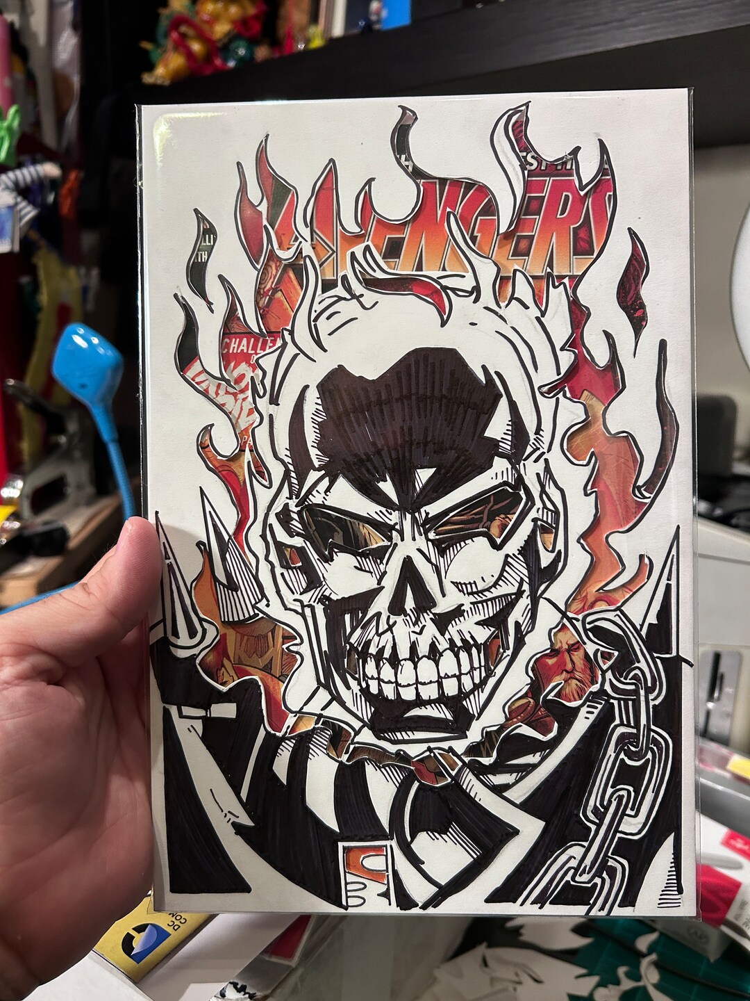 Custom Cut Comic Boards Ghost Rider - Etsy