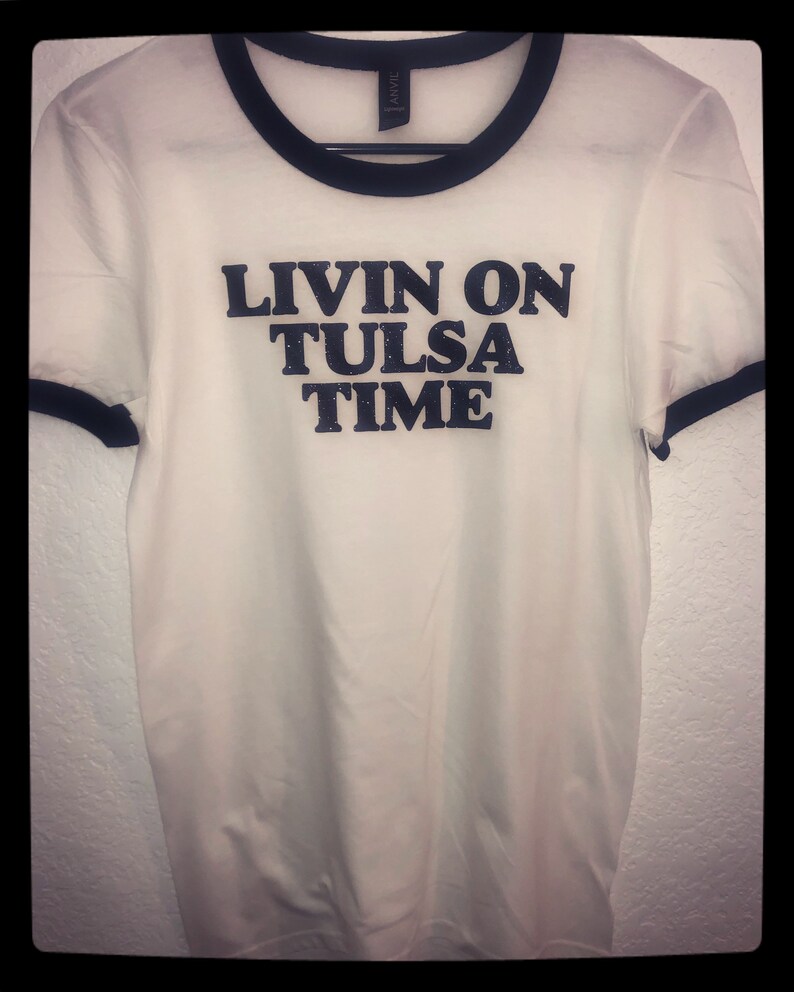 Livin on Tulsa Time Custom Ringer T-shirt Don Williams - Etsy