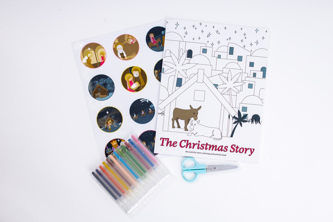 The Christmas Story Coloring Book Gift Set - Etsy