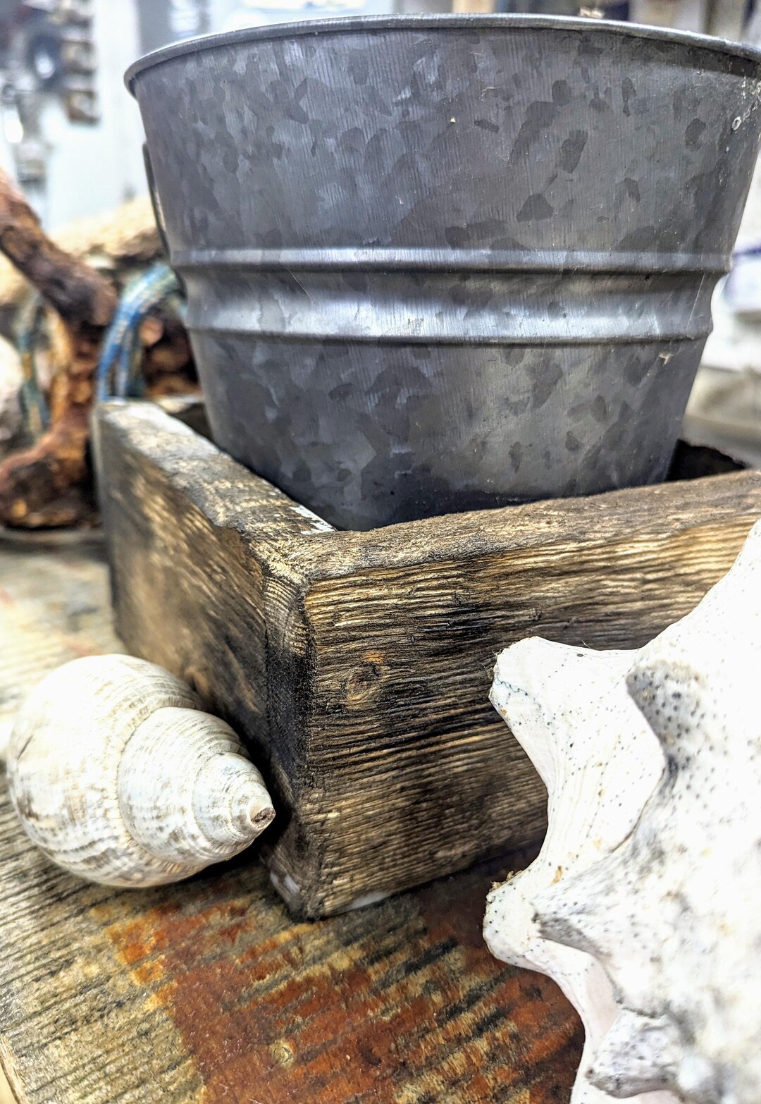 Nautical Rustic Wood Display Boxes, for Coastal/beach Home Decorations ...