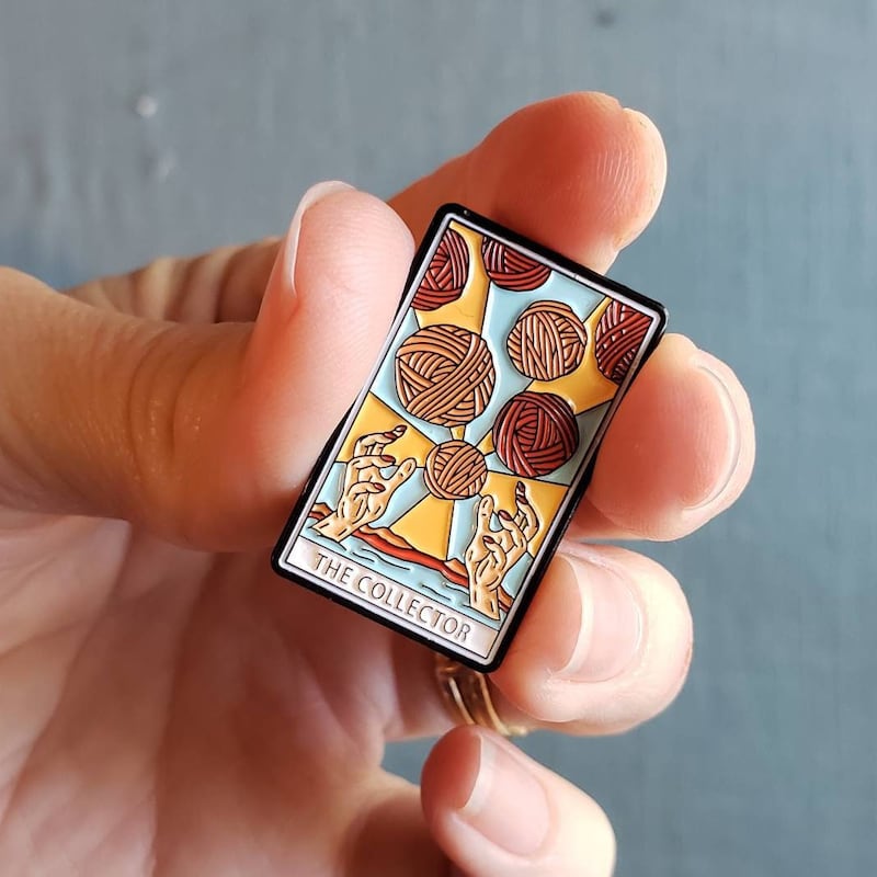 Yarn Enamel Pin - Etsy