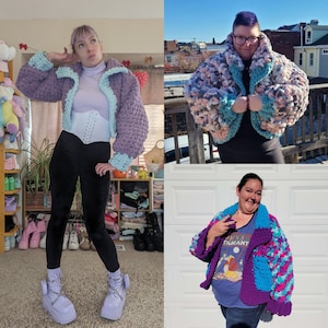 Simple SUPER Chunky Crochet Bomber Jacket Pattern, Size Inclusive ...