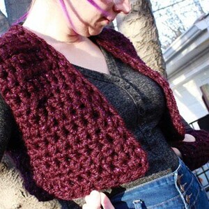Simple Super Chunky Crochet Vest Pattern, Beginner Friendly Crochet ...