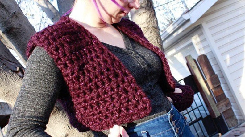 Simple Super Chunky Crochet Vest Pattern, Beginner Friendly Crochet ...
