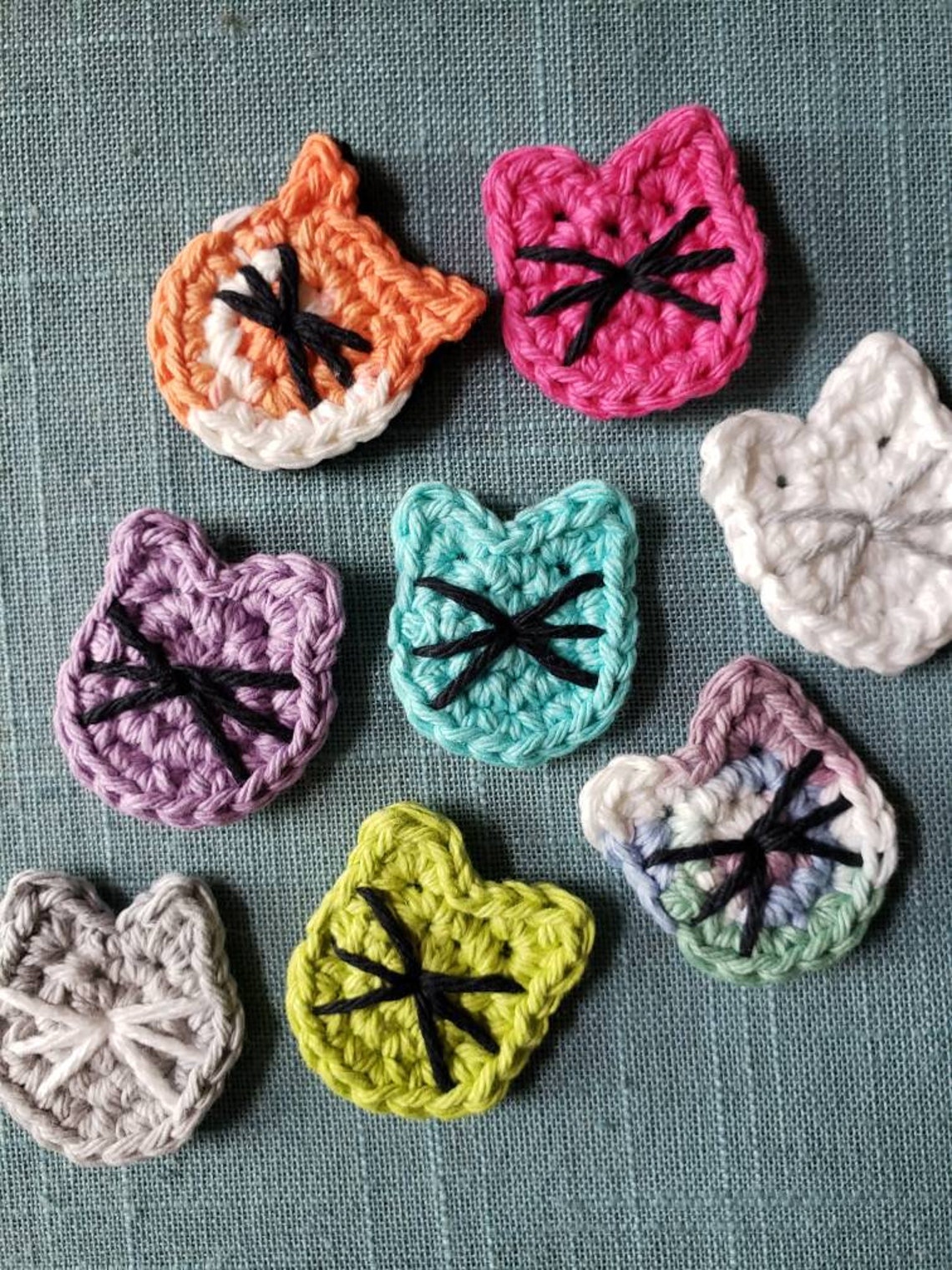 Easy Crochet Pattern Cat Patch Crochet Cat Worry Doll Cat - Etsy