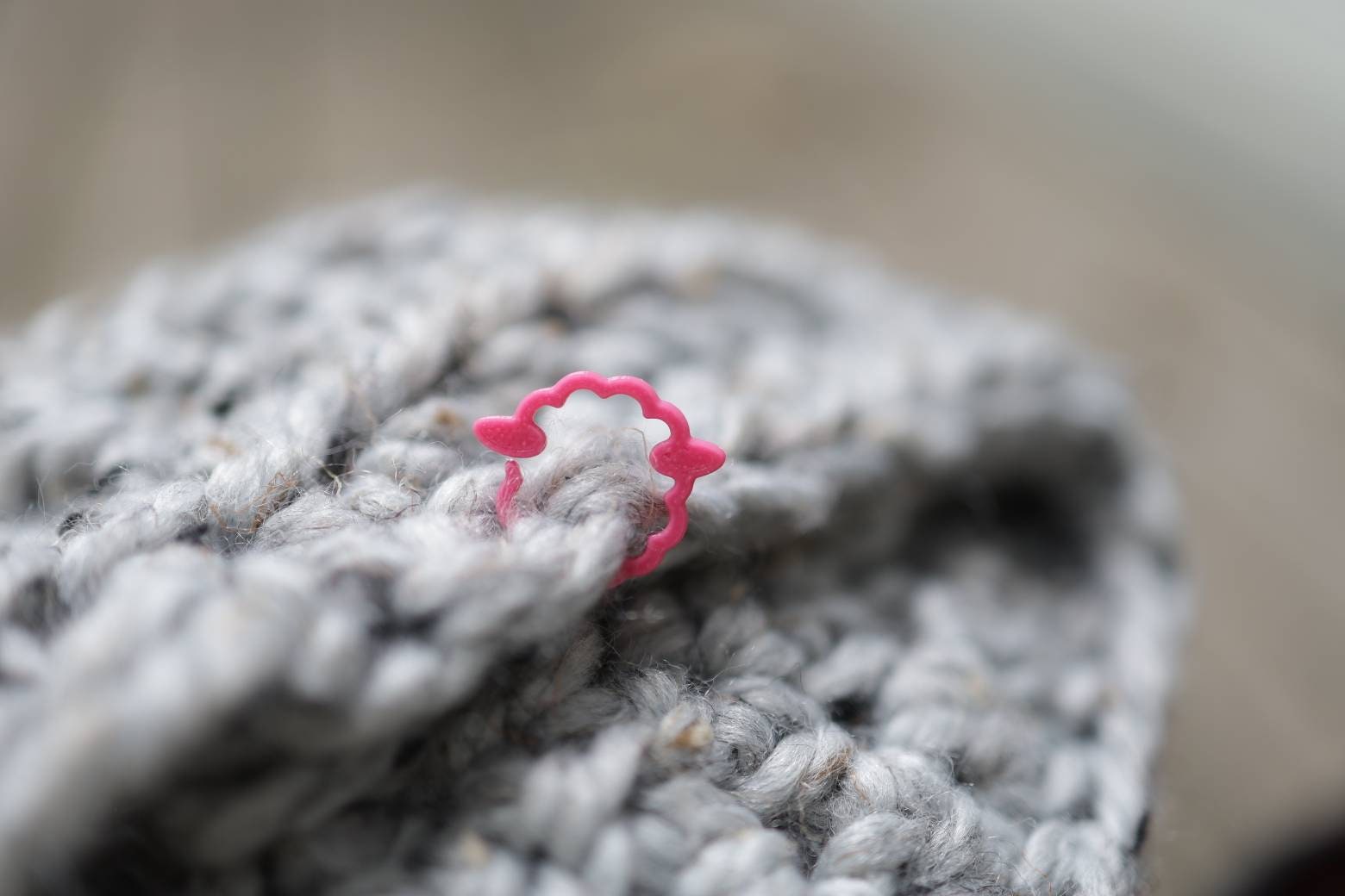 10 Pack Crochet Hot Pink Sheep Jumbo Plastic Stitch Markers, 3D Printed ...