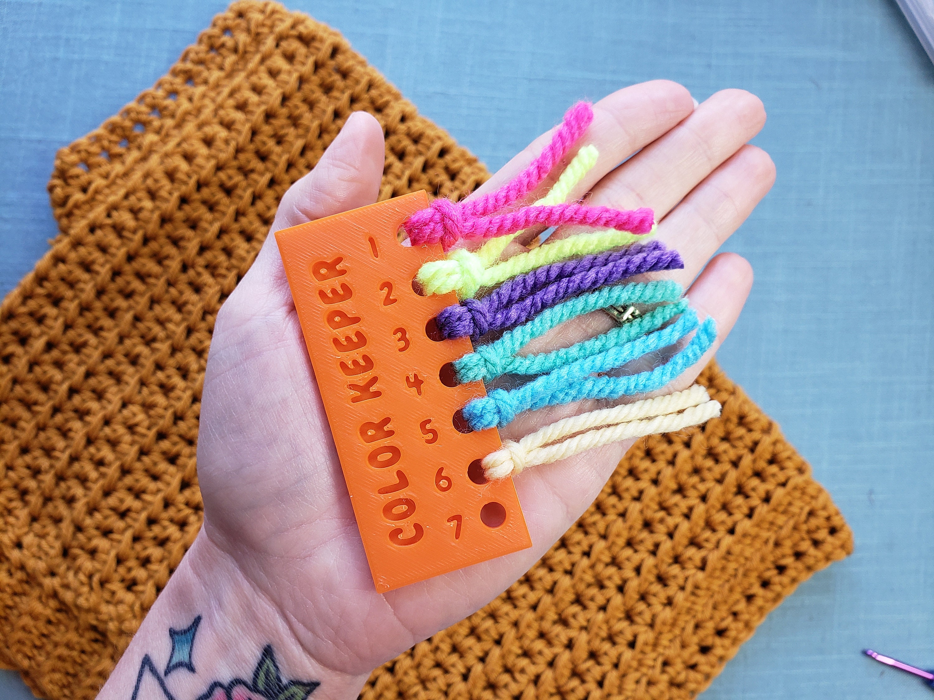 Yarn Project Color Keeper, Color Key Chart, Gift for Crocheter or ...