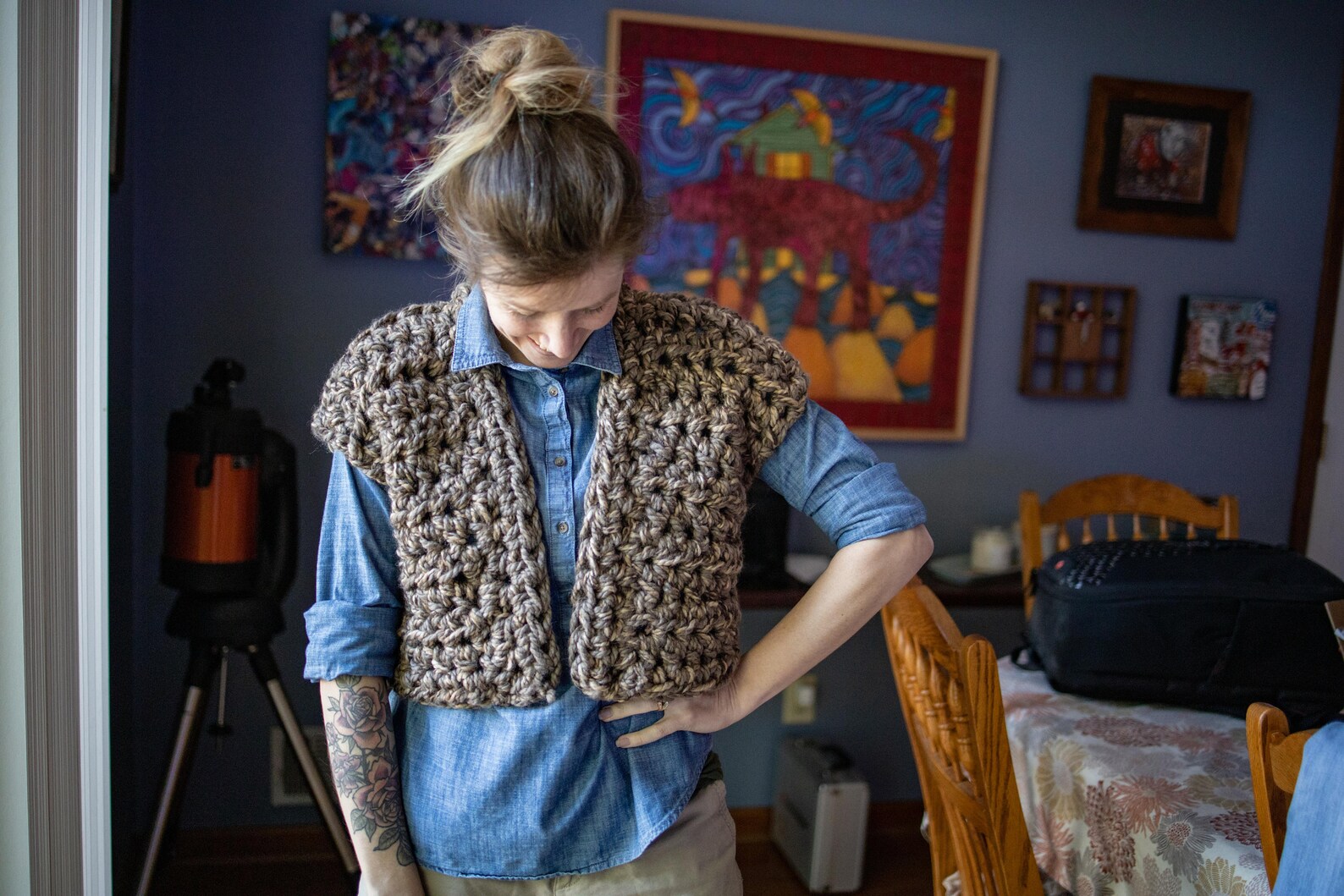 Simple Super Chunky Crochet Vest Pattern, Beginner Friendly Crochet ...